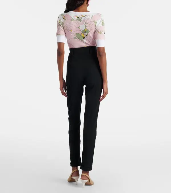 Chloé Embellished Slim Pants - Black