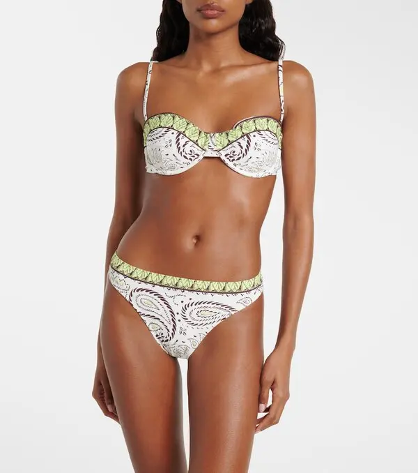 Tory Burch Printed Bikini Top - Multicoloured