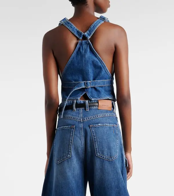Sportmax Dama Denim Vest - Blue