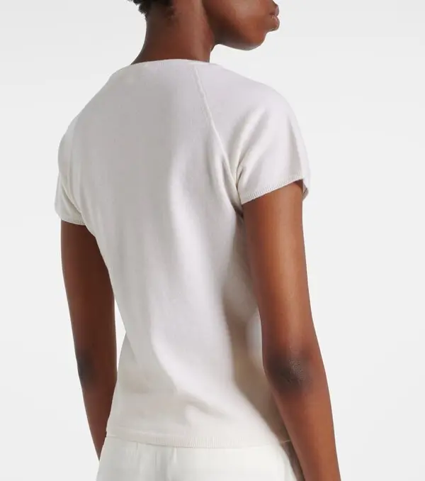 Vince Wool And Cashmere-blend Top - White