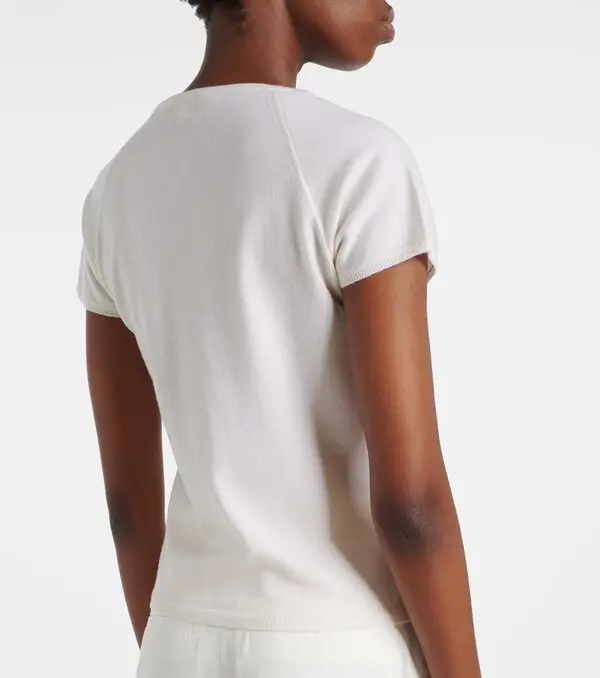 Vince Wool And Cashmere-blend Top - White