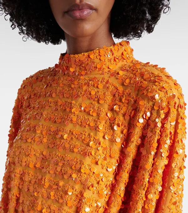 TALLER MARMO Caracciolo Sequined Kaftan