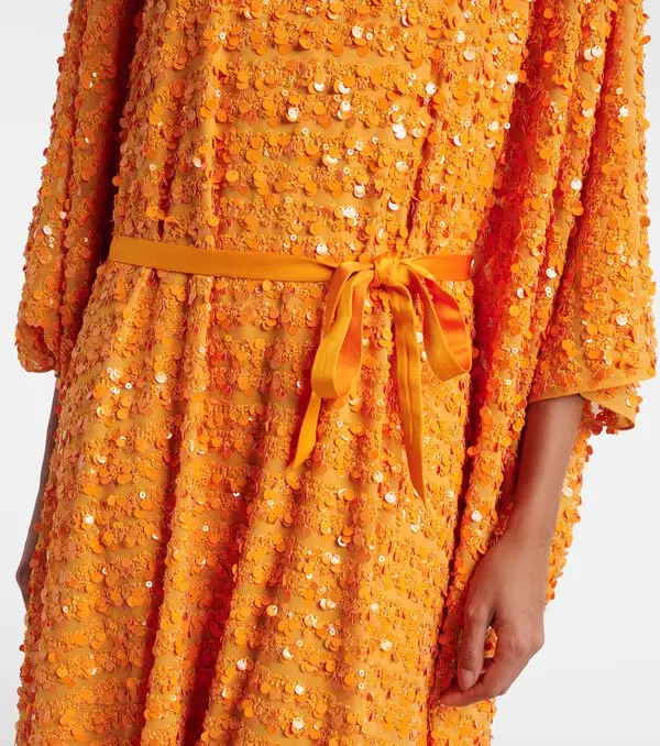 TALLER MARMO Caracciolo Sequined Kaftan