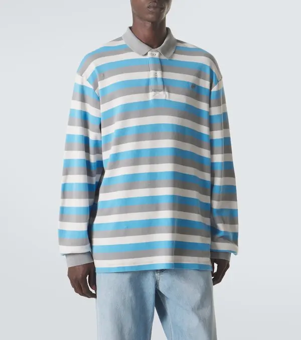 ERL Striped Cotton Polo Shirt - Multicoloured