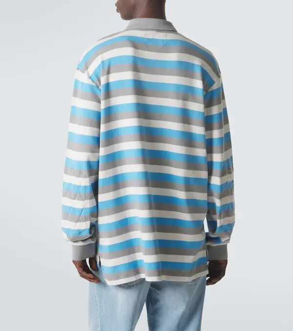 ERL Striped Cotton Polo Shirt - Multicoloured