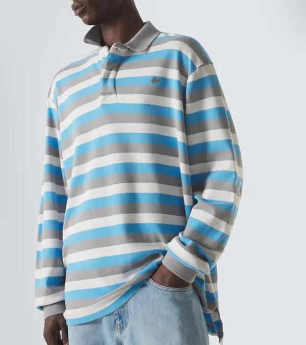 ERL Striped Cotton Polo Shirt - Multicoloured