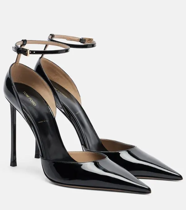 TOM FORD Vertigo Patent Leather Pumps - Black