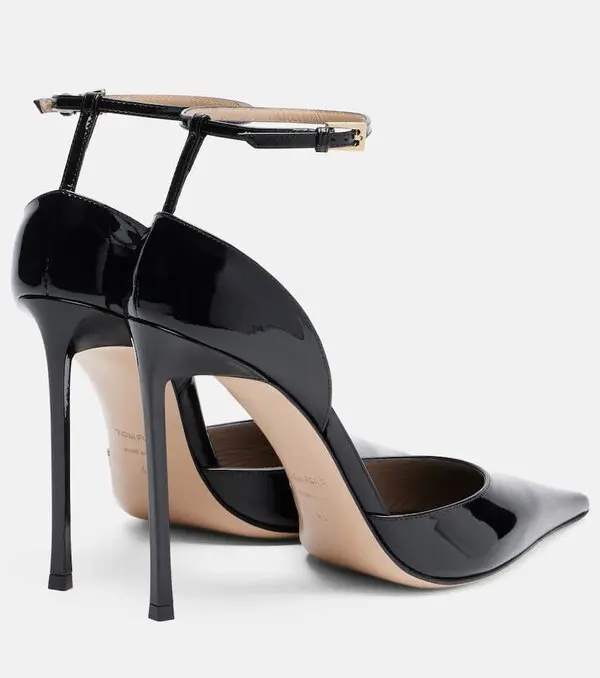 TOM FORD Vertigo Patent Leather Pumps - Black
