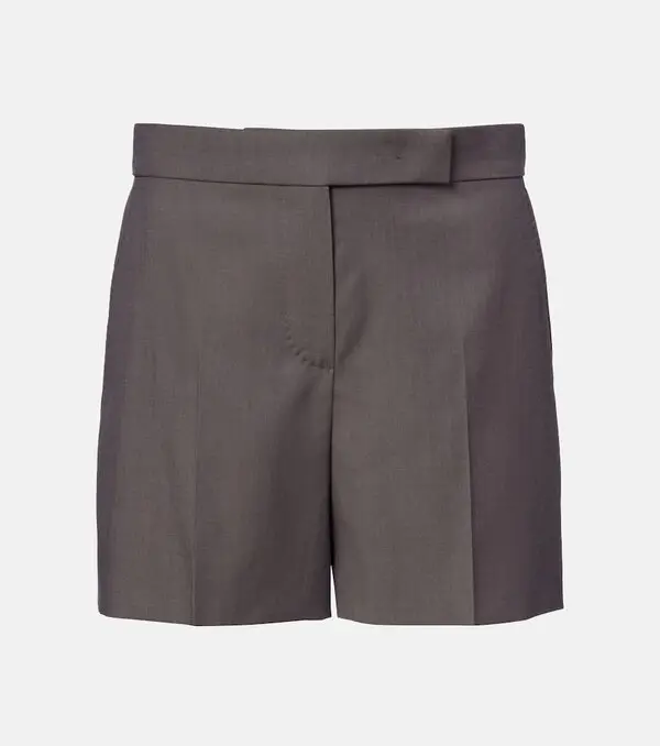 Max Mara Sadunco Virgin Wool Shorts - Grey