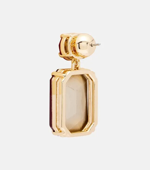 Carolina Herrera Embellished Drop Earrings - Red