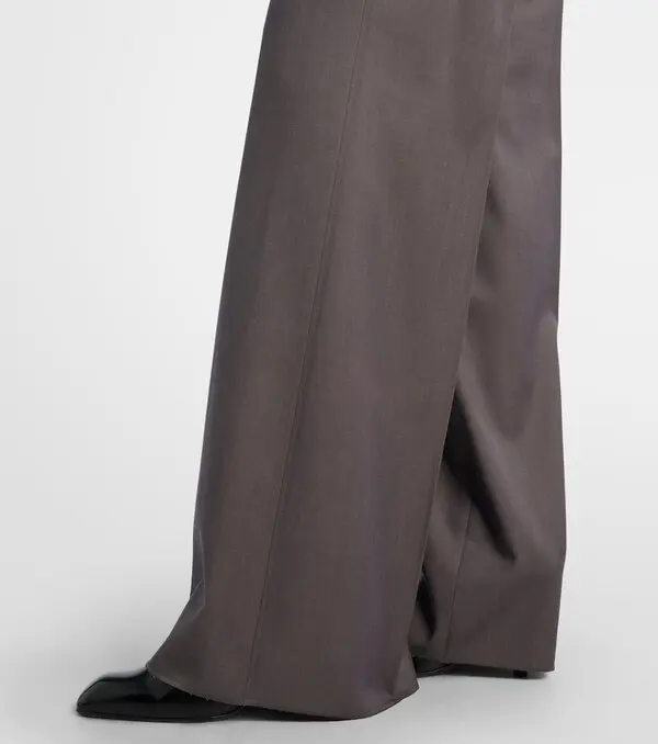 Max Mara Serio Virgin Wool Wide-leg Pants