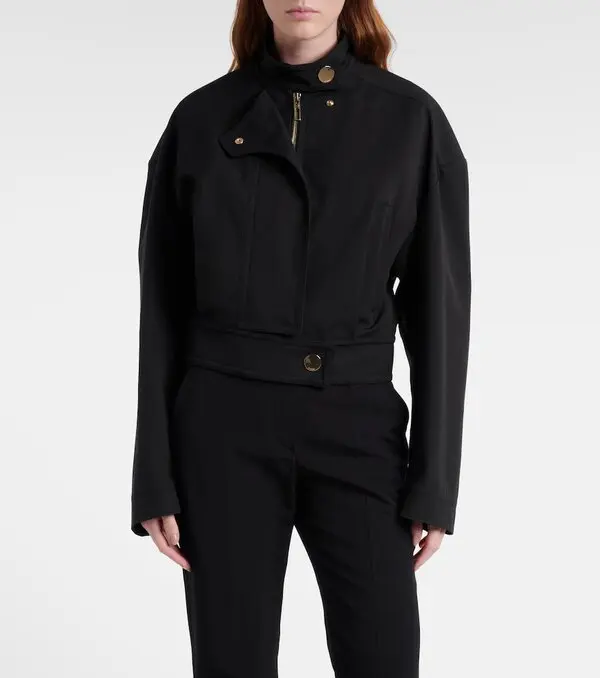 Sportmax Riviera Oversized Cotton Bomber Jacket