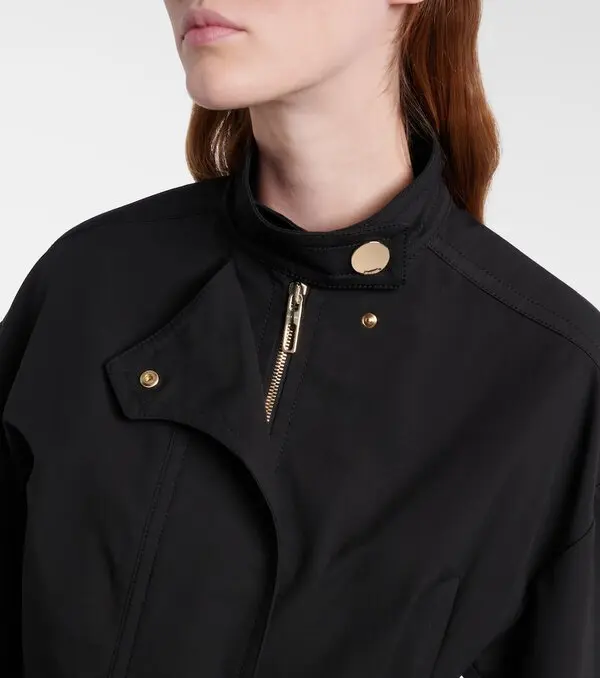 Sportmax Riviera Oversized Cotton Bomber Jacket