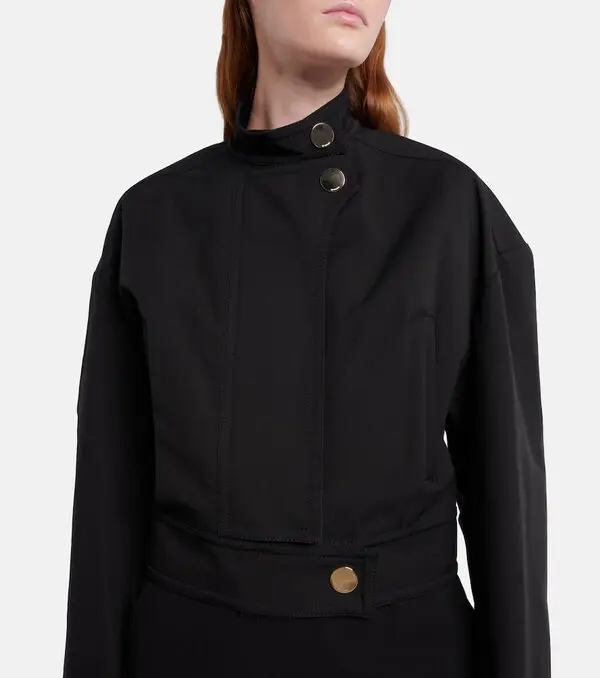 Sportmax Riviera Oversized Cotton Bomber Jacket