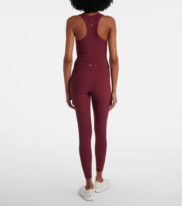 The Upside Peached Leggings - Burgundy