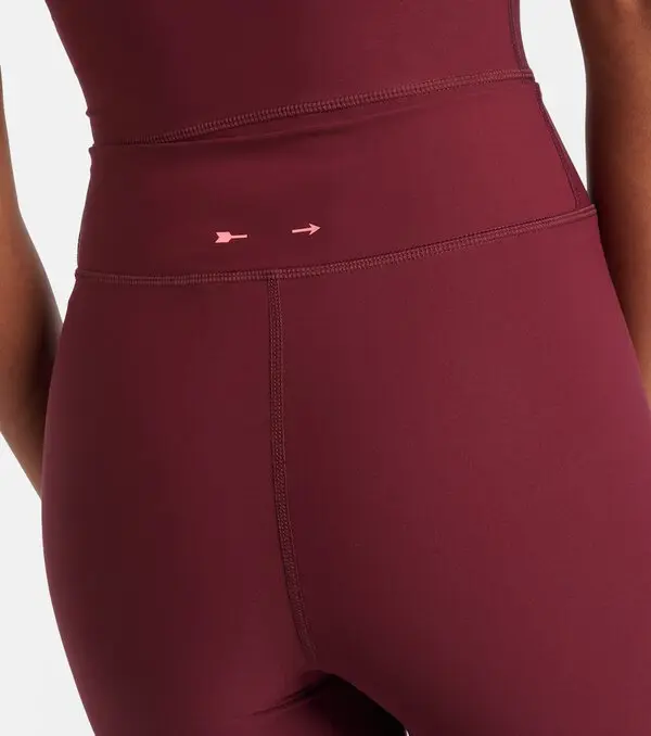 The Upside Peached Leggings - Burgundy