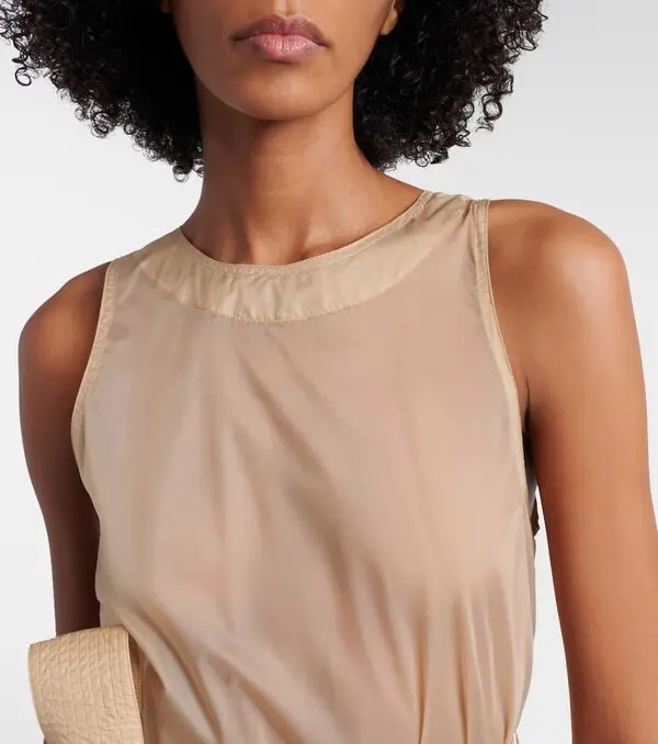 Saint Laurent Semi-sheer Midi Dress