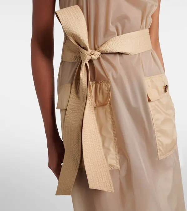 Saint Laurent Semi-sheer Midi Dress