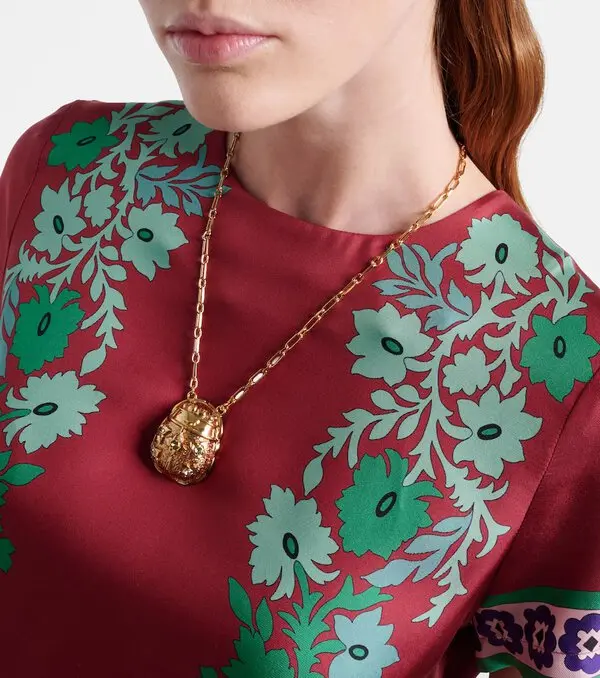 La DoubleJ Lady Scarab Pendant Necklace