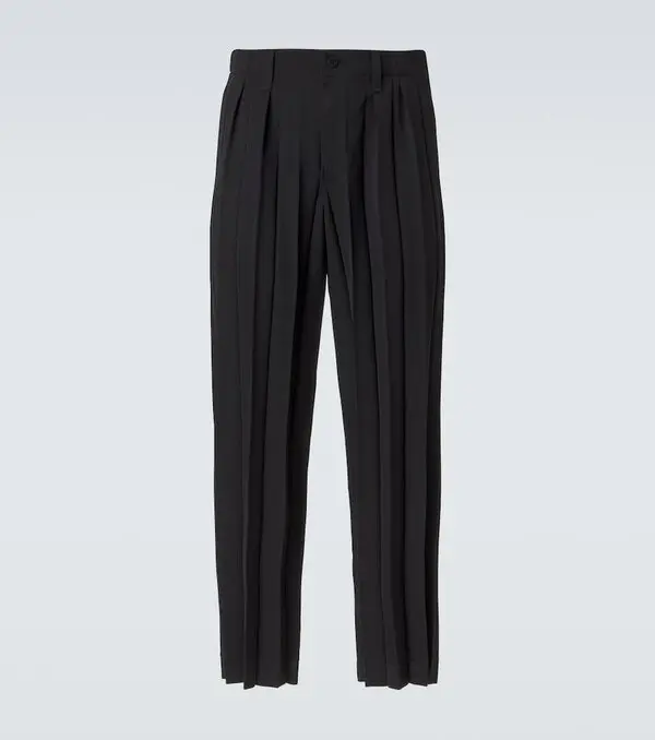 Issey Miyake Homme Plissé Pleated Straight Leg Pants