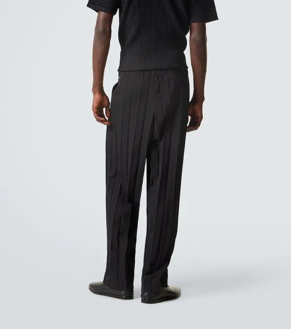 Issey Miyake Homme Plissé Pleated Straight Leg Pants
