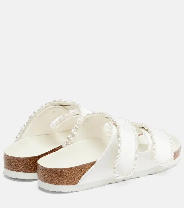 BIRKENSTOCK Arizona Embellished Satin Sandals