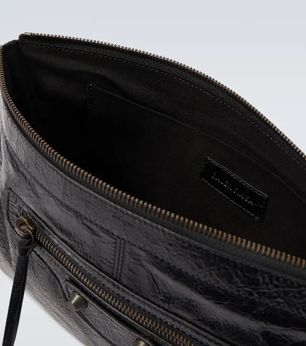 Balenciaga Le City Leather Phone Pouch