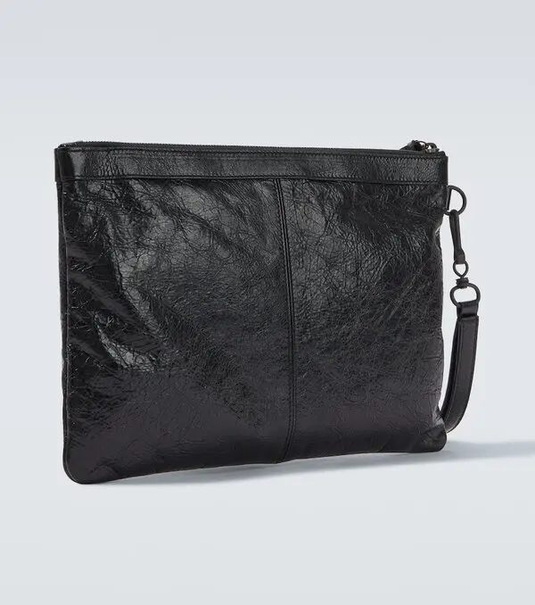 Balenciaga Le City Leather Phone Pouch