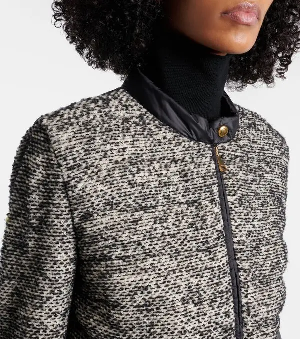 Moncler Down-paneled Wool-blend Jacket