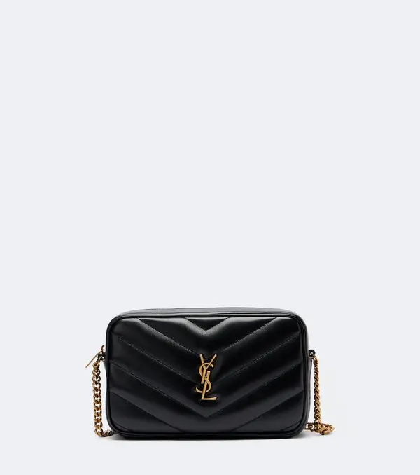 Saint Laurent Loulou Quilted Camera Bag - Black