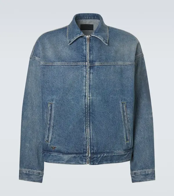 Prada Denim Trucker Jacket - Blue