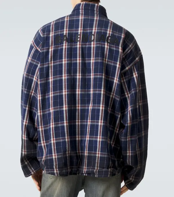 Balenciaga Reversible Flannel And Fleece Shirt