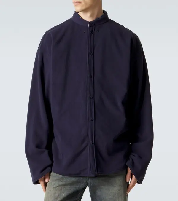 Balenciaga Reversible Flannel And Fleece Shirt