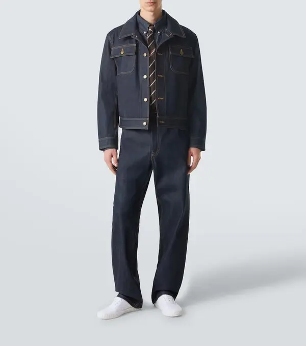 Thom Browne Cropped Straight Jeans - Blue