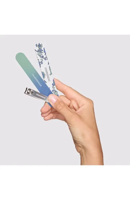 TWEEZERMAN Nail Clipper & Nail File Set
