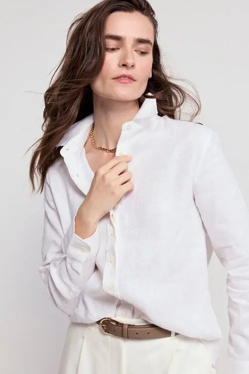 The Shirt By Rochelle Behrens Washed Linen Shirt