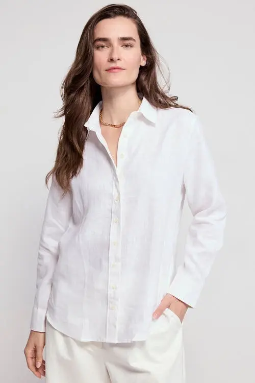 The Shirt By Rochelle Behrens Washed Linen Shirt