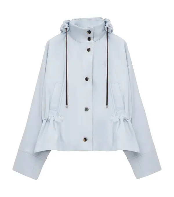 Loewe Peplum-hem Hooded Parka