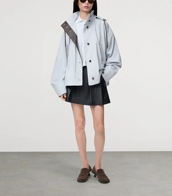 Loewe Peplum-hem Hooded Parka
