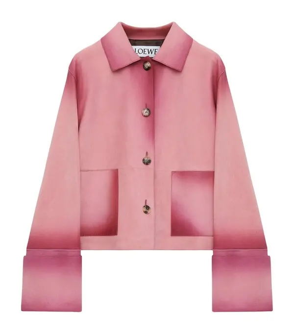 Loewe Lambskin Turn-up Jacket - Pink