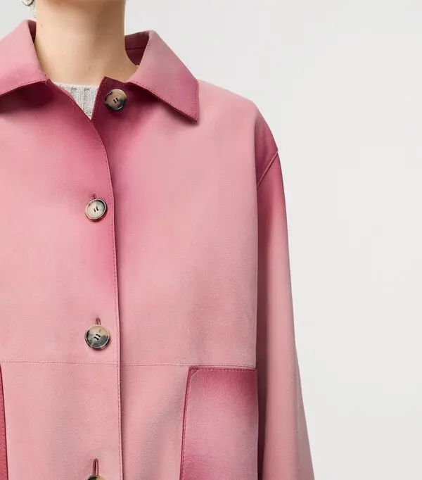 Loewe Lambskin Turn-up Jacket - Pink
