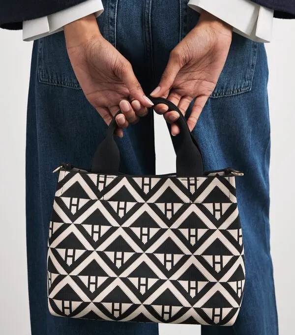 Harrods Geometric Jacquard Tote