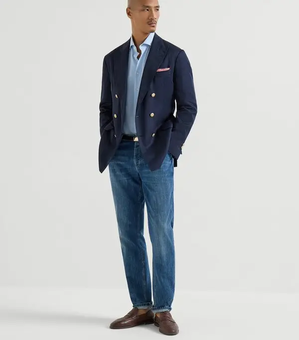 Brunello Cucinelli Straight Lightweight Jeans - Blue