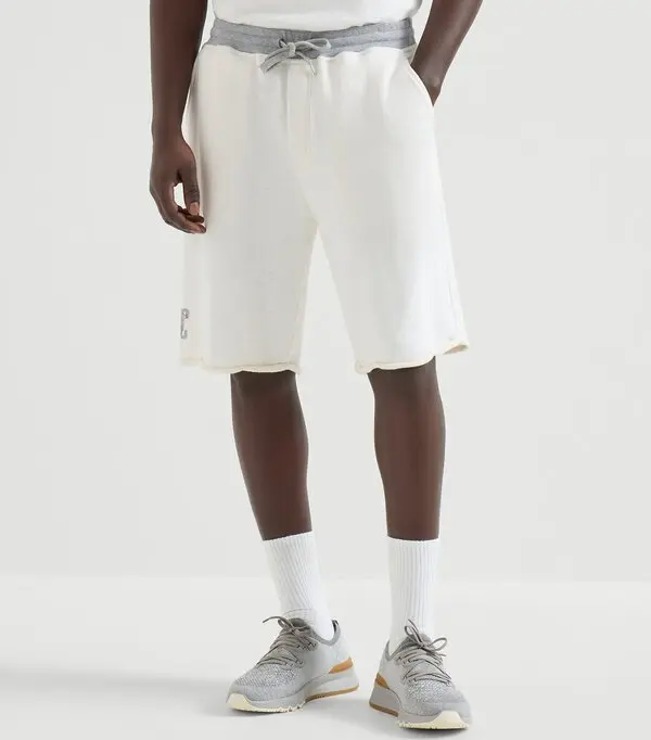 Brunello Cucinelli Cotton-linen Athletic Club Bermuda Shorts