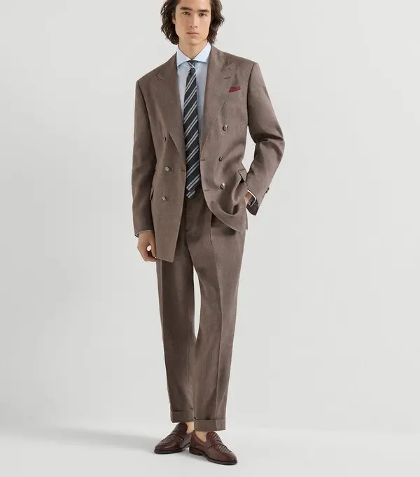 Brunello Cucinelli Cotton Slim Shirt - Blue