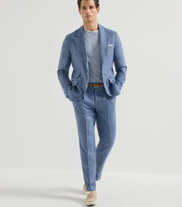 Brunello Cucinelli Linen-cotton Faux-layered T-shirt
