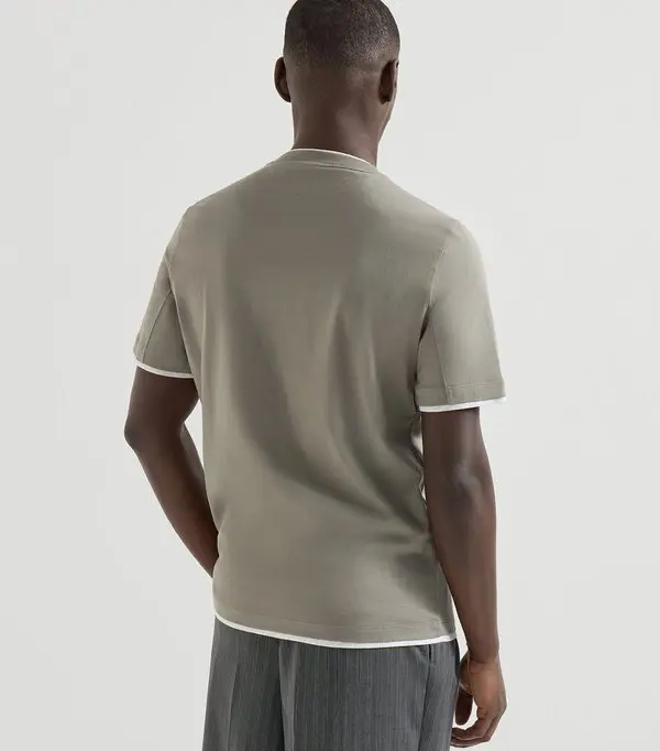 Brunello Cucinelli Cotton Faux-layered T-shirt