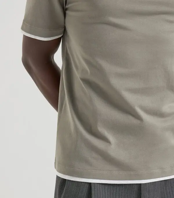 Brunello Cucinelli Cotton Faux-layered T-shirt