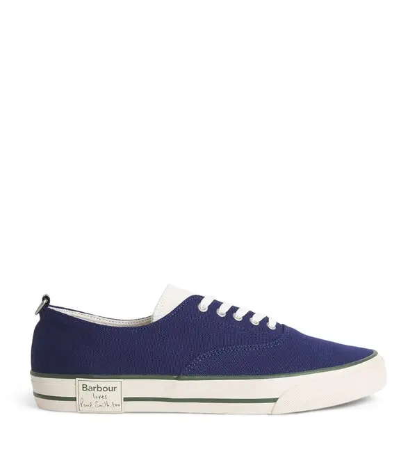 Barbour X Paul Smith Embroidered Low-top Sneakers