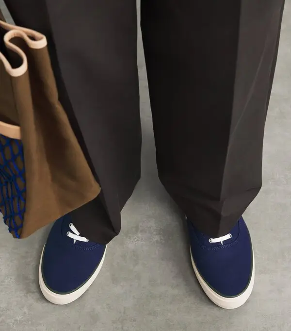 Barbour X Paul Smith Embroidered Low-top Sneakers